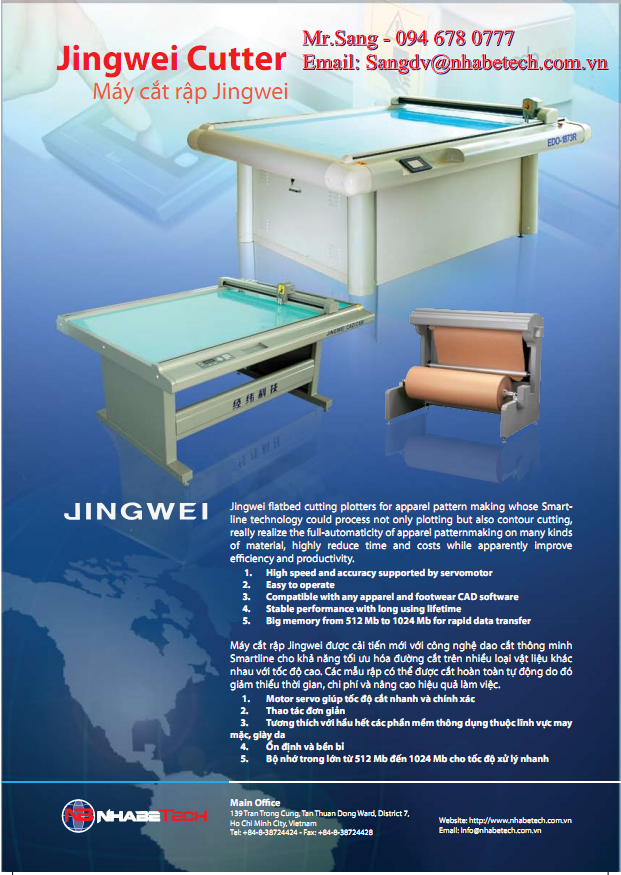 Máy cắt rập Jingwei (Jingwei Cutter), tìm mua Máy cắt rập Jingwei ...